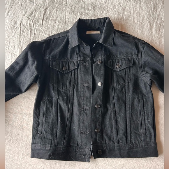 Everlane | Jackets & Coats | Everlane Trucker Denim Jacket Black | Poshmark